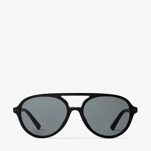 JIMMY CHOO Vira Aviator Sunglasses - Black