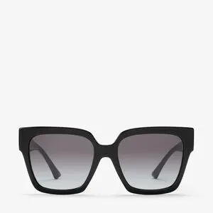 JIMMY CHOO Eli Square Sunglasses - Black