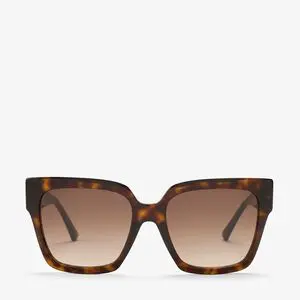 JIMMY CHOO Eli Square Sunglasses Havana
