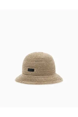Giorgio Armani Wool Webbing Hat - Natural