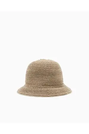 Giorgio Armani Wool Webbing Hat - Natural