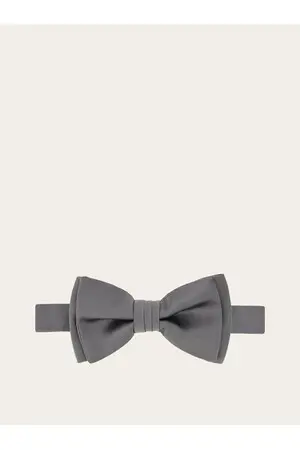 FERRAGAMO Silk Bow Tie - Grey