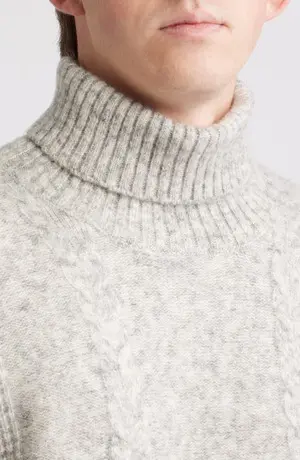 SCHOTT Tri-blend Turtleneck Sweater