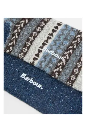 Barbour Assorted 2-pack Wool-blend Socks - Midnight Oak Mix