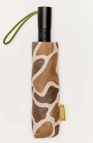 ORIGINAL DUCKHEAD Compact Umbrella With Automatic Open-close Function - Taupe Ripples