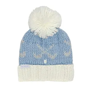 BITS & BOWS Golf Clubs Bobble Hat - Blue