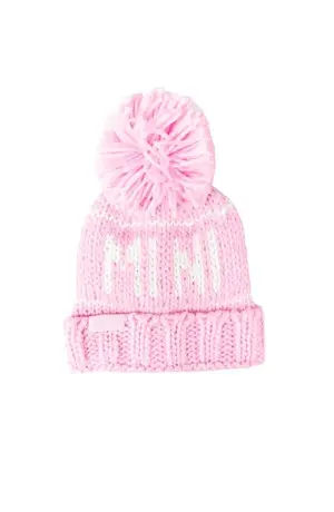 BITS & BOWS Bobble Beanie - Pink