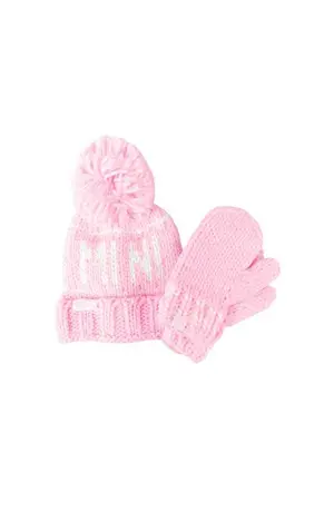 BITS & BOWS Bobble Beanie - Pink