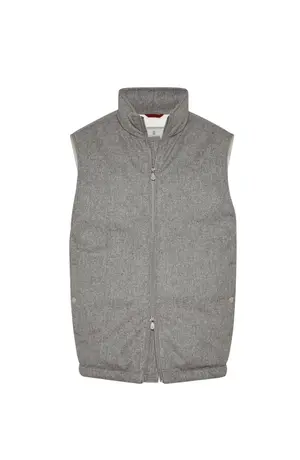 Brunello Cucinelli Bonded Wool Down Vest