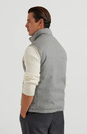 Brunello Cucinelli Bonded Wool Down Vest