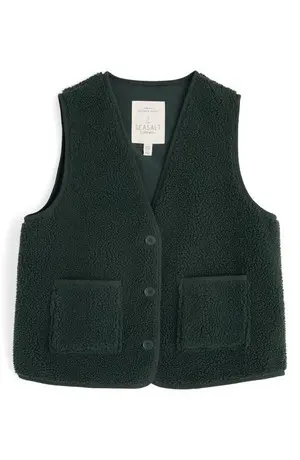 SEASALT CORNWALL Well Wisher Fleece Vest - Coppice