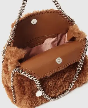 Stella McCartney Falabella Plush Mini Tote Bag - Ginger
