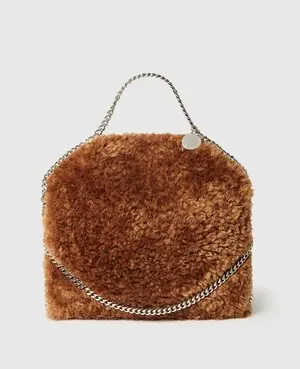 Stella McCartney Falabella Plush Fold-over Tote Bag - Ginger