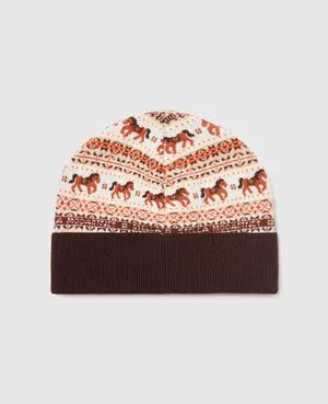 Stella McCartney Wool Beanie - Fair Isle