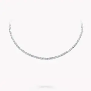 Graff Laurence Signature Faceted Chain Necklace - White Gold