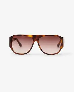Isabel Marant Mikala Mask Sunglasses - Havana / Brown Pink Sh