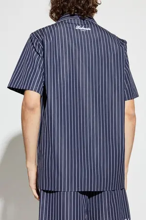 Balmain Striped Shirt With Logo