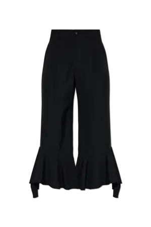 CDG BY COMME DES GARÇONS Wool Trousers With Ruffled Cuffs