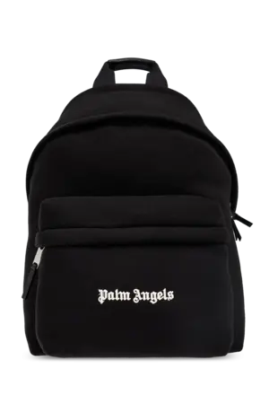 Palm Angels Backpack With Embroidered Logo - Black