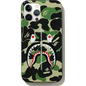 A BATHING APE Abc Camo Shark Iphone 12/12 Pro Case - Green