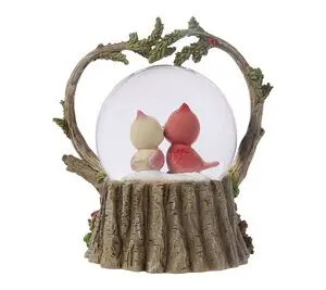 PRECIOUS MOMENTS Cardinal Couple Globe