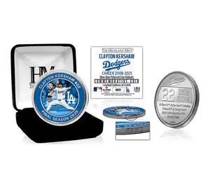 HIGHLAND MINT Clayton Kershaw Los Angeles Dodgers Retirement Coin - One-color
