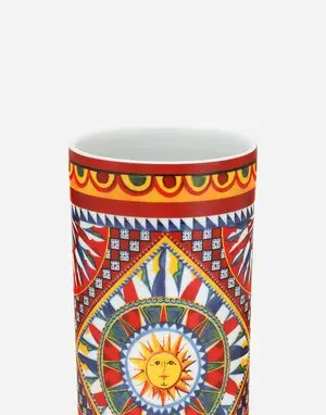 Dolce & Gabbana Cylindrical Porcelain Vase