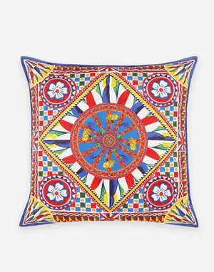 Dolce & Gabbana Canvas Cushion Large - Multicolor