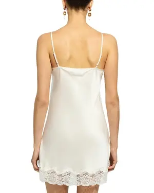 Ginia Silk Lace Chemise - Creme