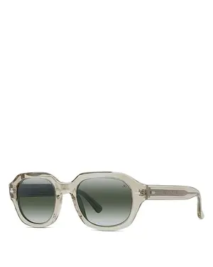 Vuarnet Geometric Sunglasses, 52mm - Beige/grey Lynx