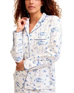 PETITE PLUME Chalet Toile Twill Pajama Set