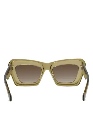 Loewe Anagram Cat Eye Sunglasses - Green/gradient