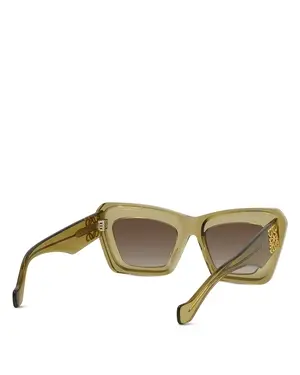 Loewe Anagram Cat Eye Sunglasses - Green/gradient