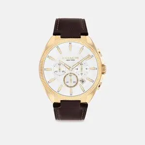 COACH® Jackson Chronograph 45mm Strap Watch - Brown