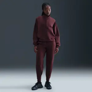 Nike 24.7 Impossiblysoft Dri-fit Oversized 1/2-zip Top - Red
