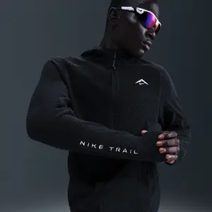 Nike Trail Dri-fit Fleece Running Jacket - Black