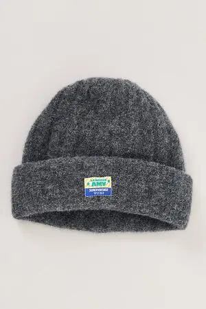 American Vintage Wool Blend Beanie - Grey