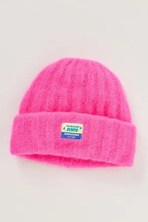 American Vintage Wool Blend Beanie - Pink