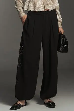 BL-NK Imogen Lace Balloon Pants - Black