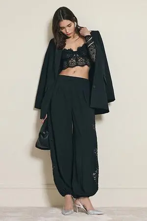 BL-NK Imogen Lace Balloon Pants - Black