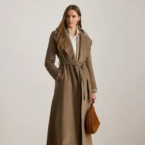 Ralph Lauren Wool-blend Wrap Maxi Coat