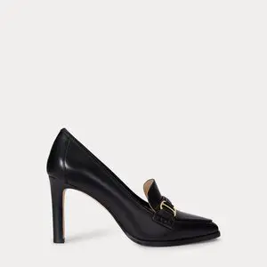 Ralph Lauren Tasha Leather Pump - Black