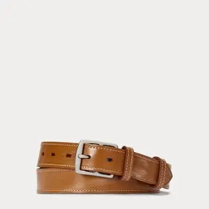 Ralph Lauren Bridle Leather Belt - Tan Russet