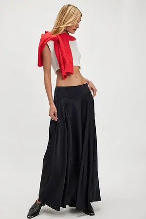 Free People Chilco Maxi Skirt - Black