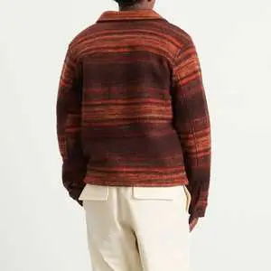 PERCIVAL Missisipi Boiled Wool Jacquard Overshirt - Multi