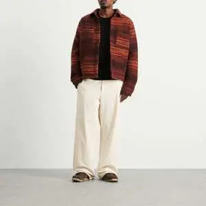 PERCIVAL Missisipi Boiled Wool Jacquard Overshirt - Multi