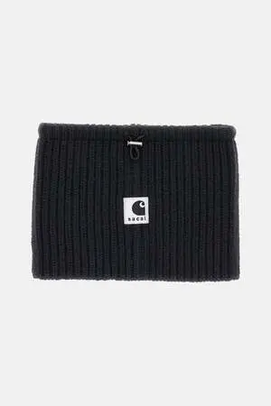 Sacai Wool-blend Neck Warmer - Black