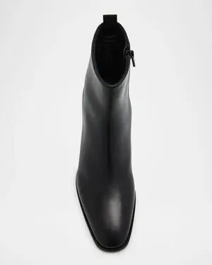 CHRISTIAN LOUBOUTIN Ziggissimo Forever Leather Ankle Boots - Black
