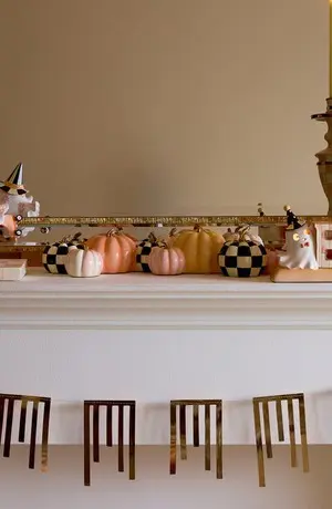 MACKENZIE-CHILDS Hocus Pocus Pumpkin Cluster Arrangement