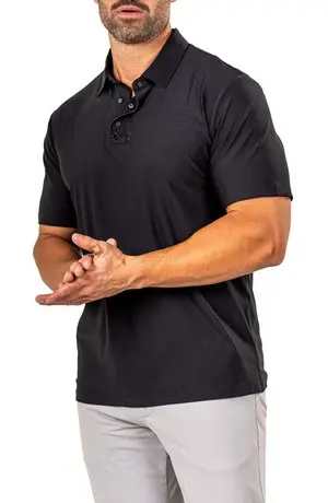 MACEOO Golfascension Stretch Nylon Polo - Black